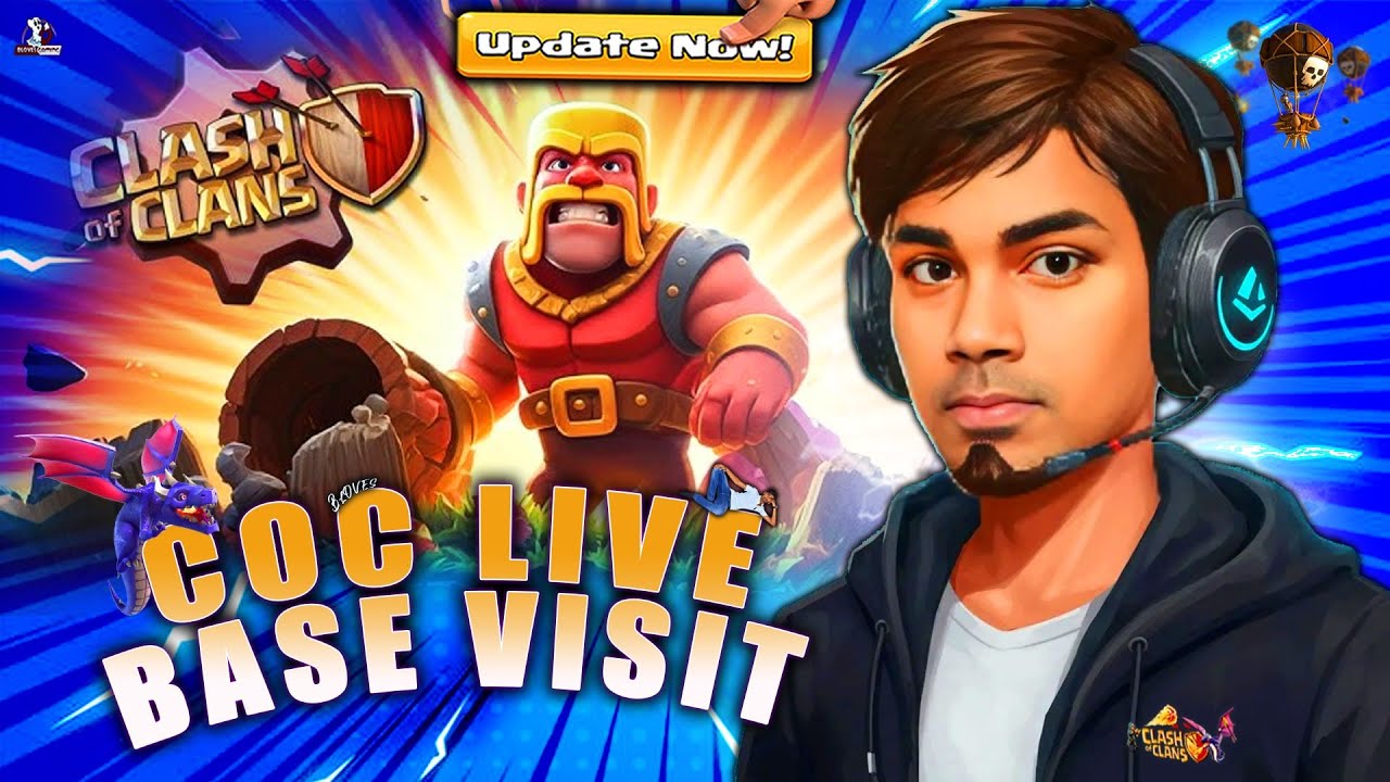 Clash of Clans Live Stream Base Review & Tips | COC LIVE Clan Games ...