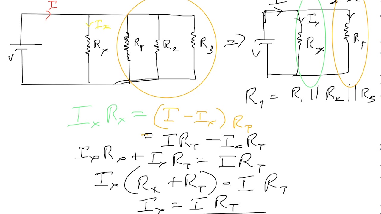 Current Divider Formula | FE Prep | Solved Example - YouTube