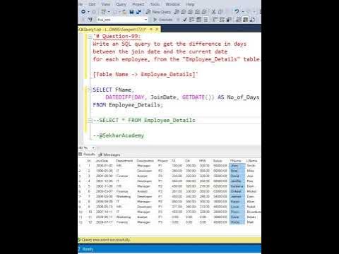 SQL Interview Question 99 || #sql #mysql #sqljoins #interview #coding #shorts #reels ...