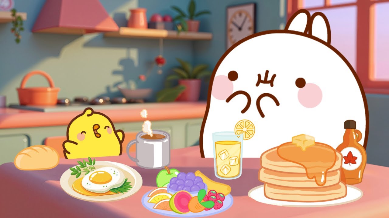 Molang and Piu Piu prepare their DREAM BREAKFAST 🥐☕ - YouTube