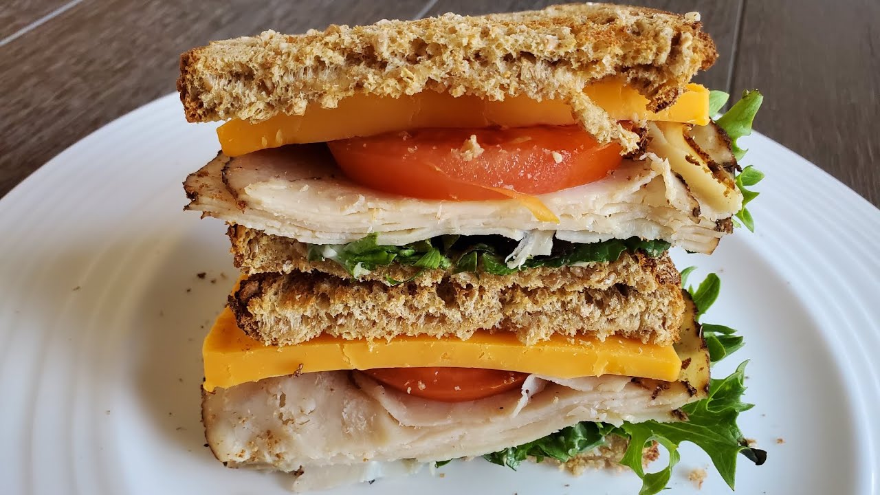 Healthy Turkey Sandwich Recipe | No Mayo - YouTube