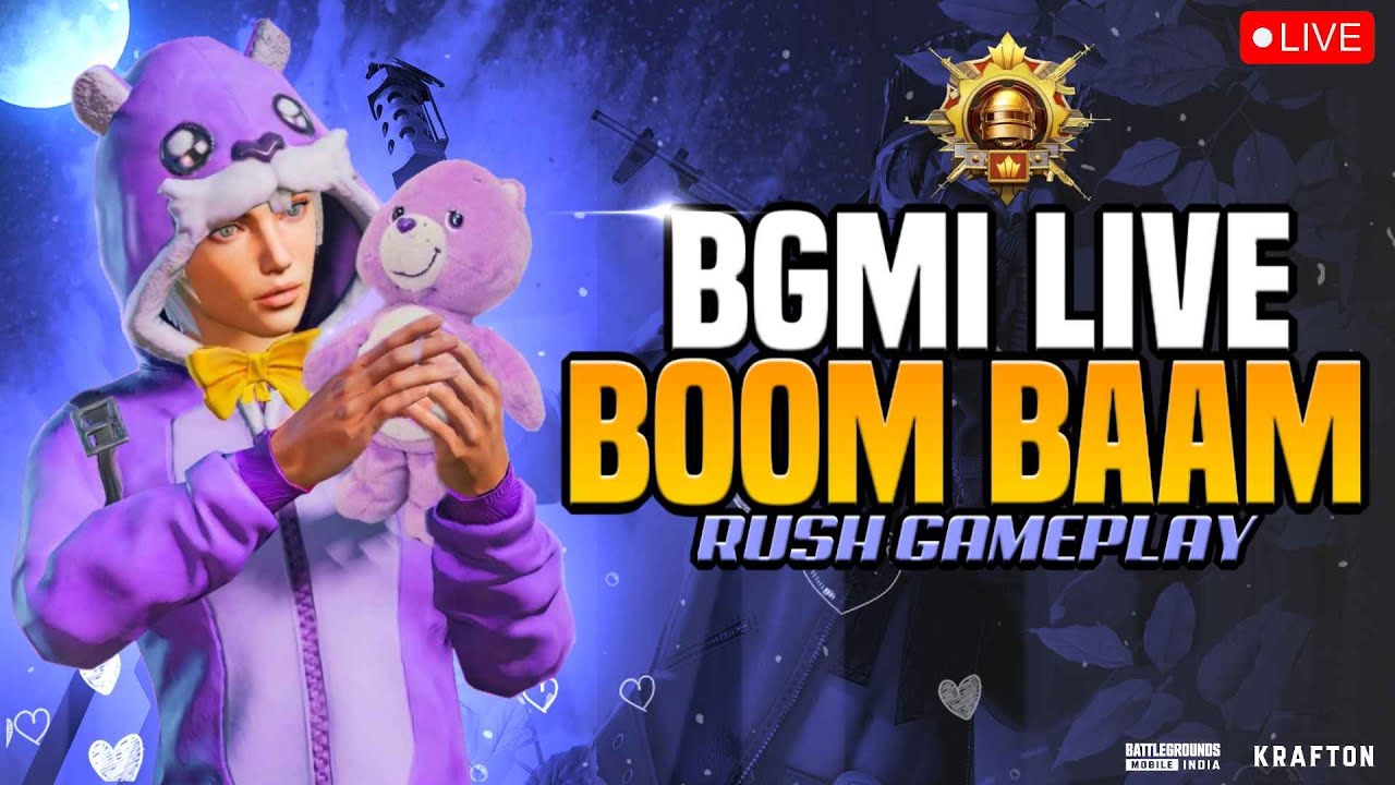 मेरा मन डोला मैंने दुश्मन को कोला | BGMI LIVE WITH JERICO JR|Rush ...