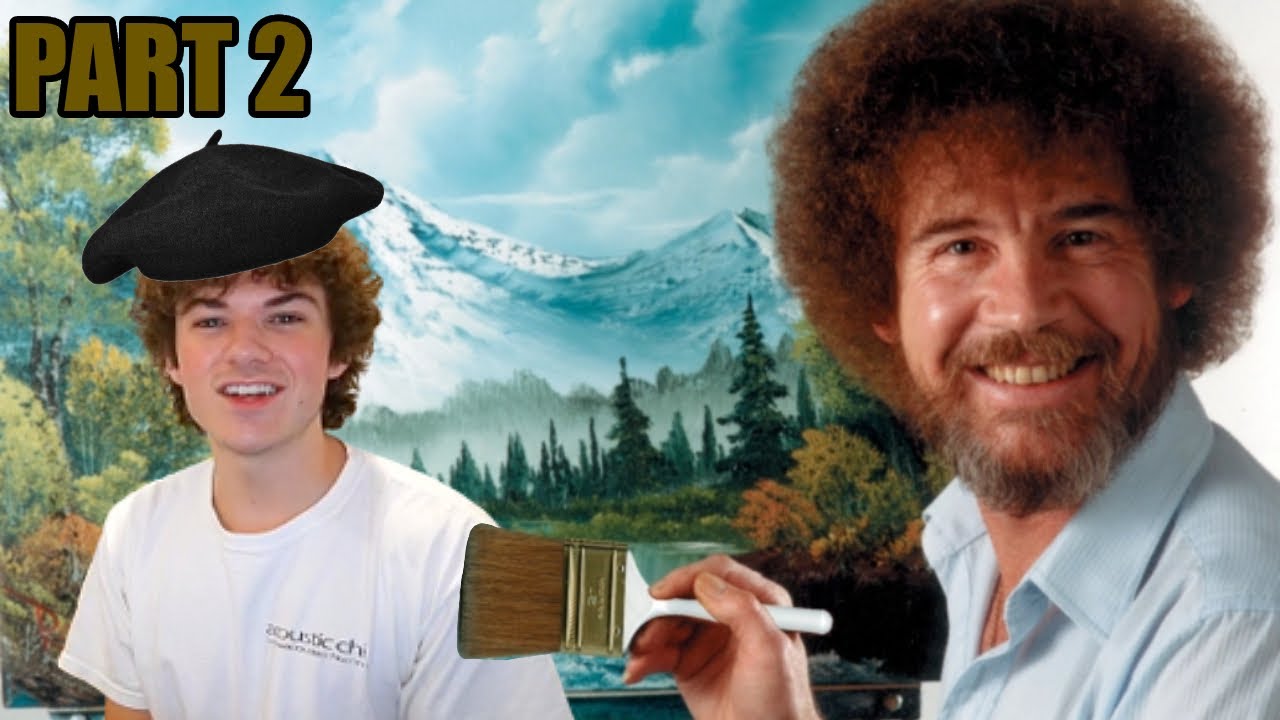 I MADE ANOTHER BOB ROSS PAINTING - YouTube