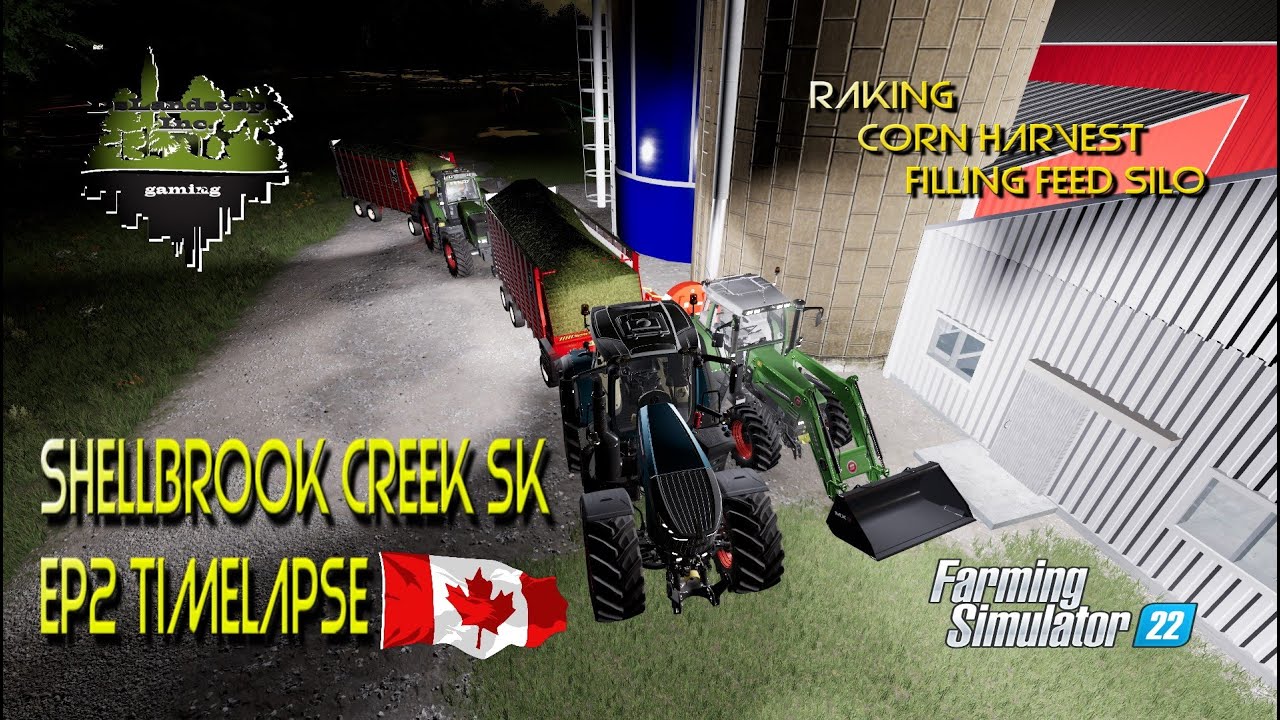 SHELLBROOK CREEK SK EP2 TIMELAPSE | CORN HARVEST | FS22 | FARMING ...
