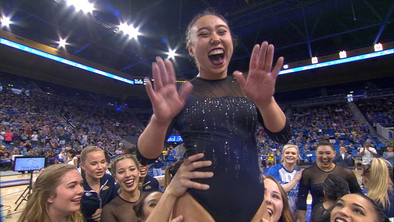 Pac-12 Recap: UCLA Gymnastics Defeats UNC - YouTube