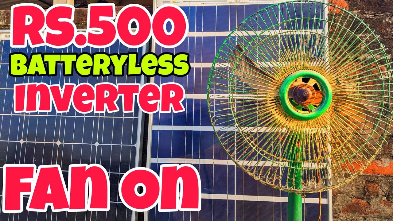 Bina Battery ke solar se AC Fan Chal Gaya @SolarTechsool - YouTube
