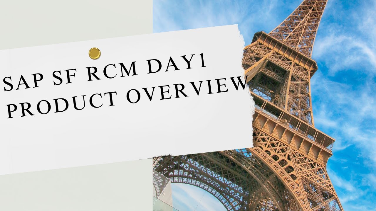 SAP SuccessFactors RCM Day 1 Recruiting Management Product Overview ...