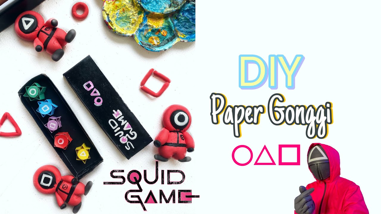 DIY paper Gonggi game || how to make gonggi Squidgame #squidgame # ...