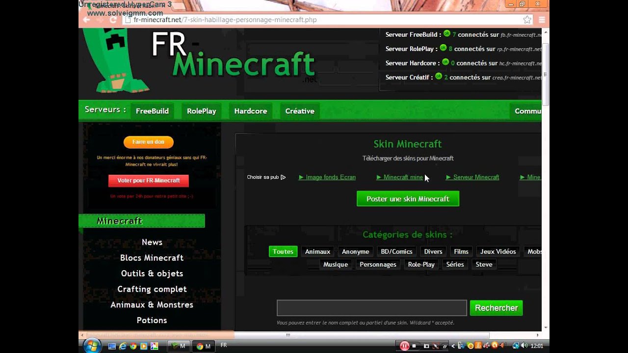 ::Tuto:: Comment avoir un skin Minecraft sur le Launcher Pactify - YouTube