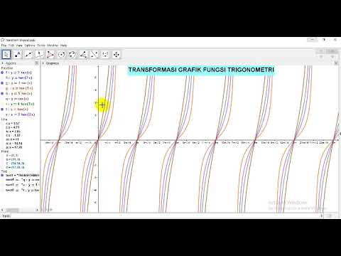 TRANSFORMASI GRAFIK FUNGSI TRIGON y = tan x - YouTube