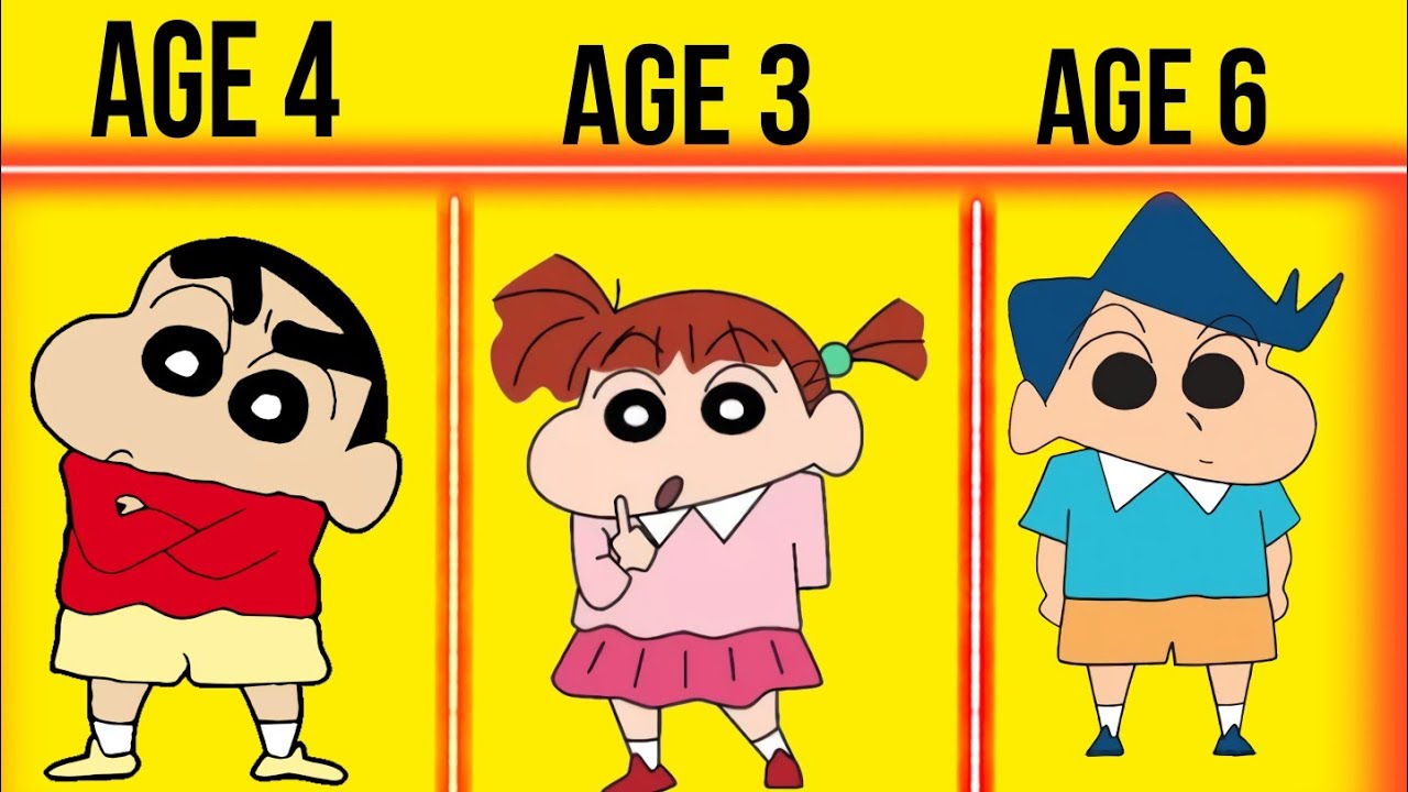 shinchan all characters age/#shinchan #cartoon - YouTube