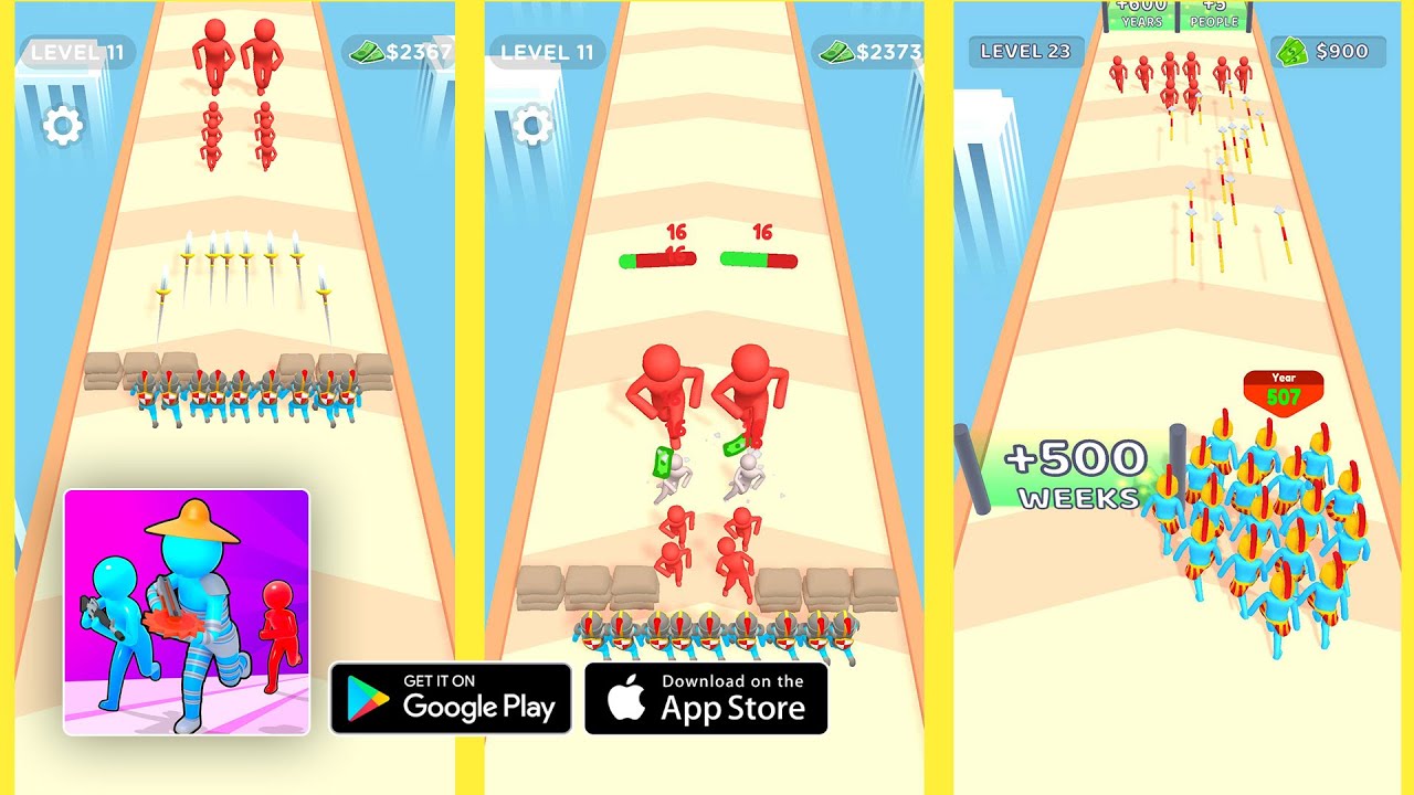 Crowd Evolution! Gameplay Walkthrough (Android, iOS, BlueStacks) - YouTube