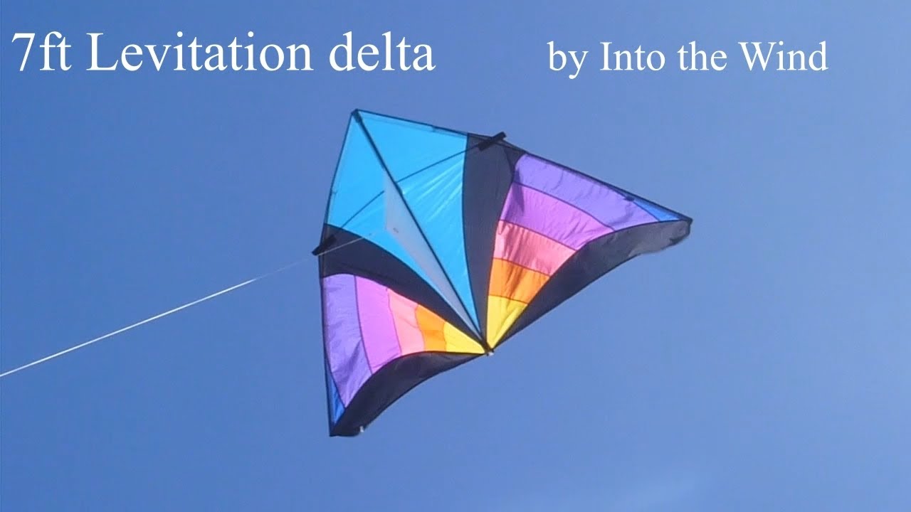 7ft Levitation delta kite - YouTube