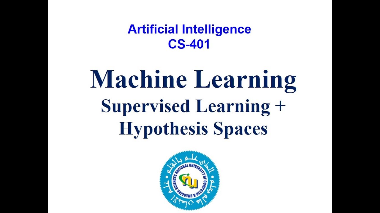 Machine Learning - Supervised Learning + Hypothesis Spaces [URDU/HINDI ...