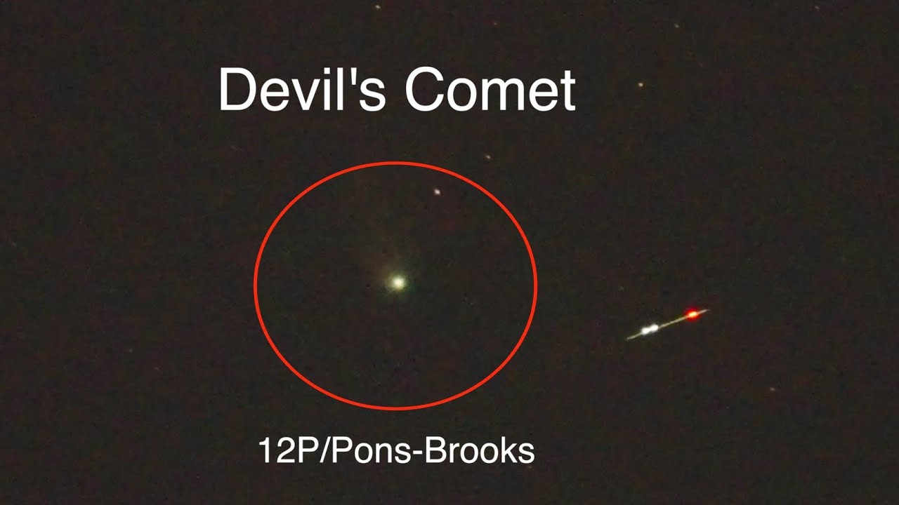 Amateur captures DEVIL Comet 12P Pons-Brooks - YouTube
