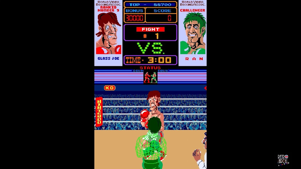 1983 Punch Out Arcade Nes RetroArch - YouTube
