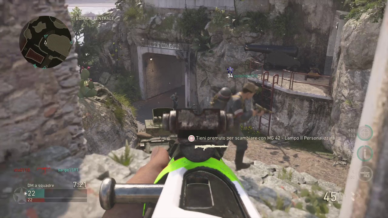 PS4 - Call of Duty WWII - Gibraltar map - TDM - 11 Killstreak ...