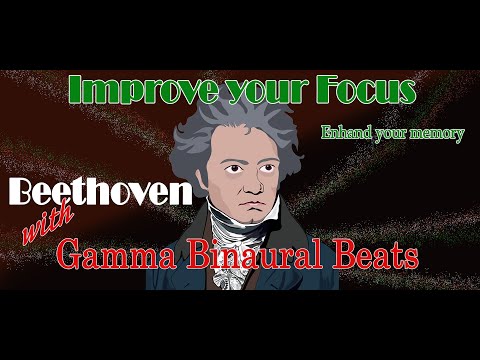 40 Hz Gamma Binaural Beats to Beethoven's  Moonlight Sonata and his Sonata No 8 Adagio Pathétique.