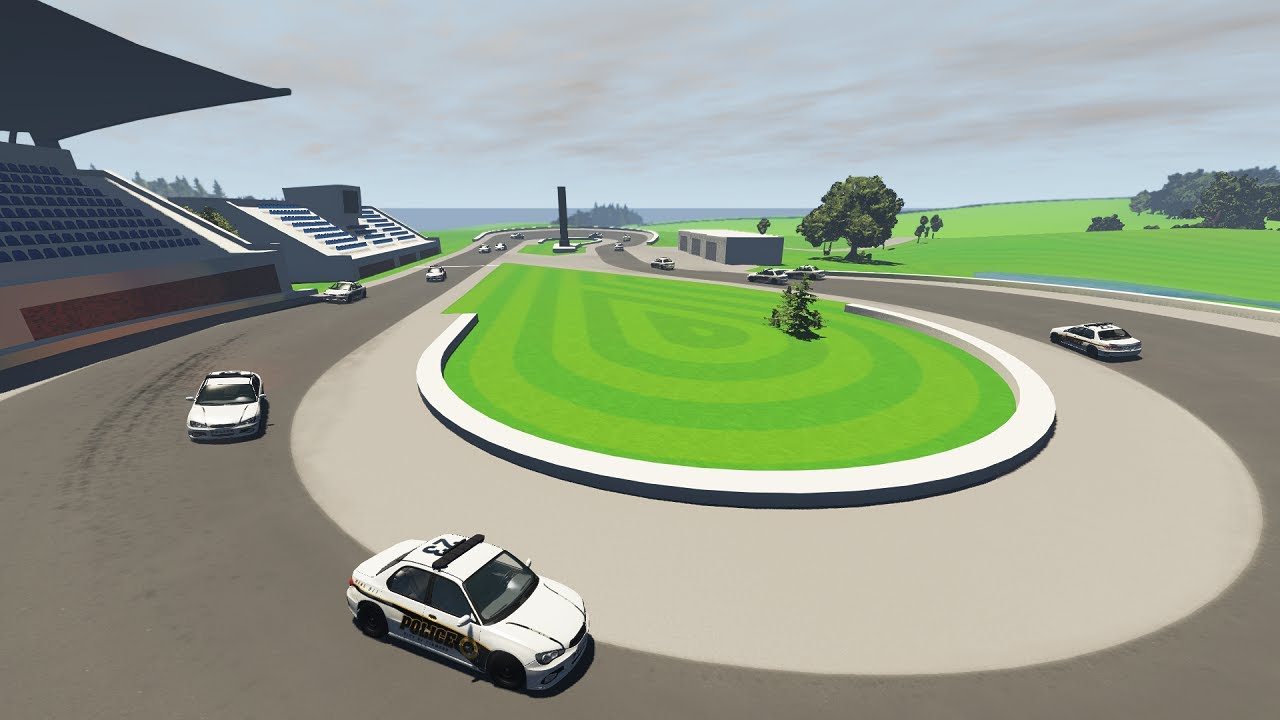Simulation of traffic jam on mini circuit! | BeamNG.drive #30 - YouTube