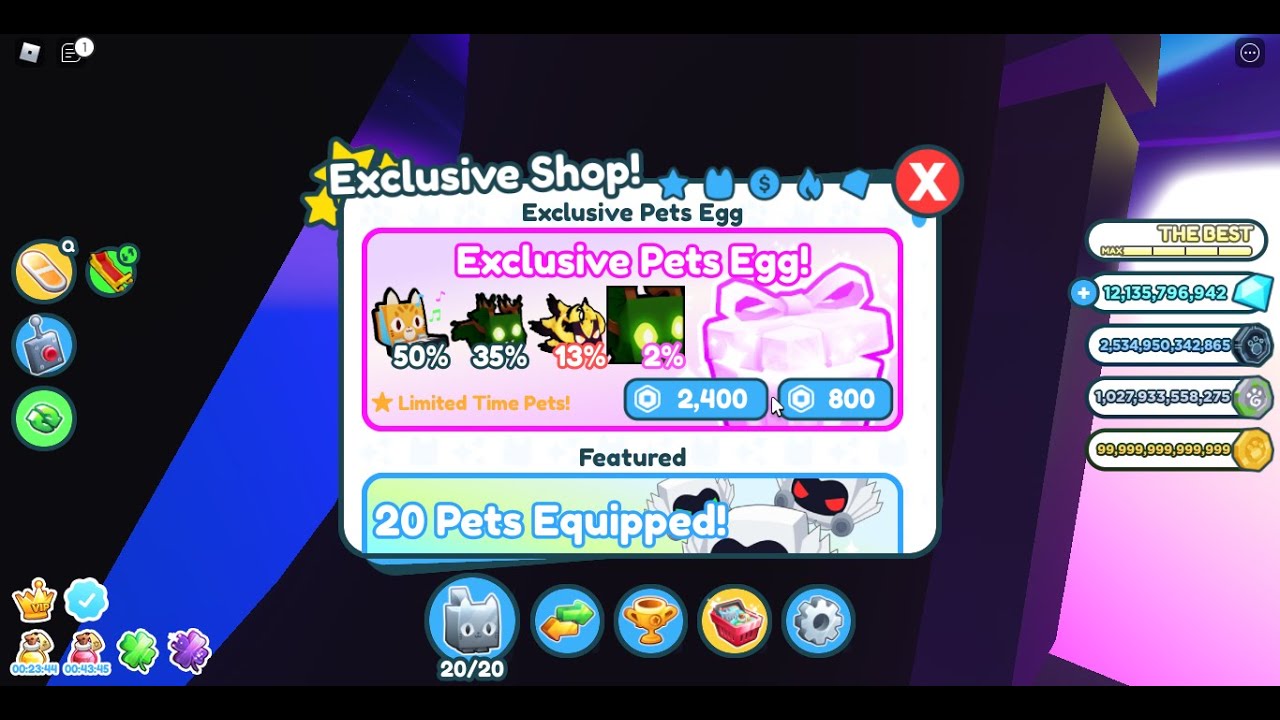 Roblox Pet Simulator X Hatching 6 Exclusive Eggs - YouTube