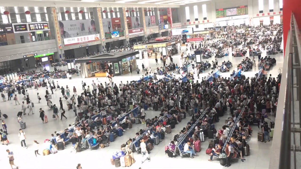 Changchun Train station 4K time-lapse - YouTube