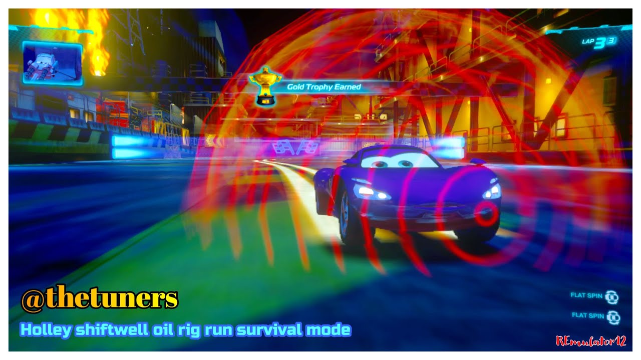 Cars 2 The Video Game | Holley Shiftwell - Survival Mode | Oil Rig Run ...