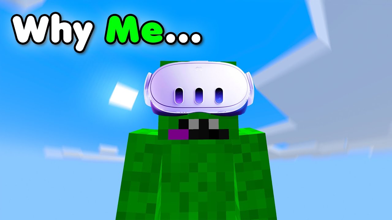 Trying VR in Minecraft - YouTube