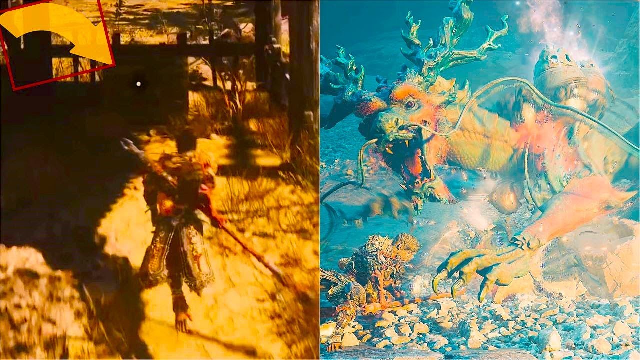 Where To find Red Loong Secret Boss in Black Myth Wukong - YouTube