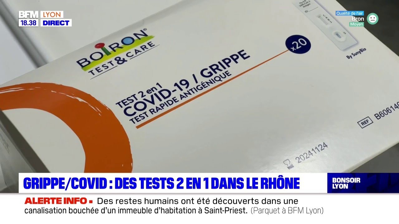 Grippe/COVID : un test 2 en 1 fabriqué dans le Rhône - YouTube