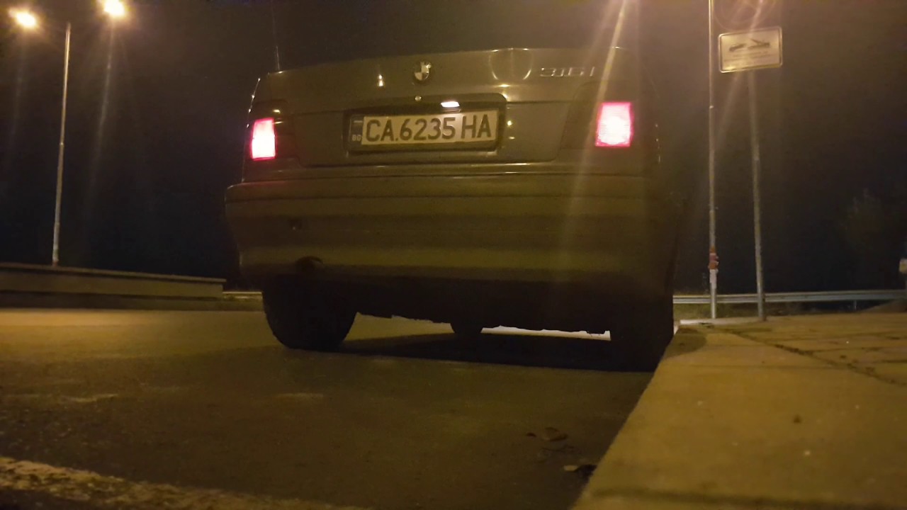 BMW E36 316i 1.6 Backfire Straight Pipe - YouTube