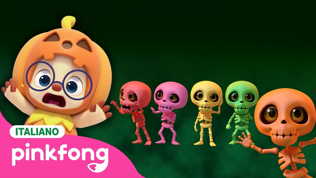 Learn Colors with Halloween Skeleton and Slide | Hogi Colors｜Pinkfong ...