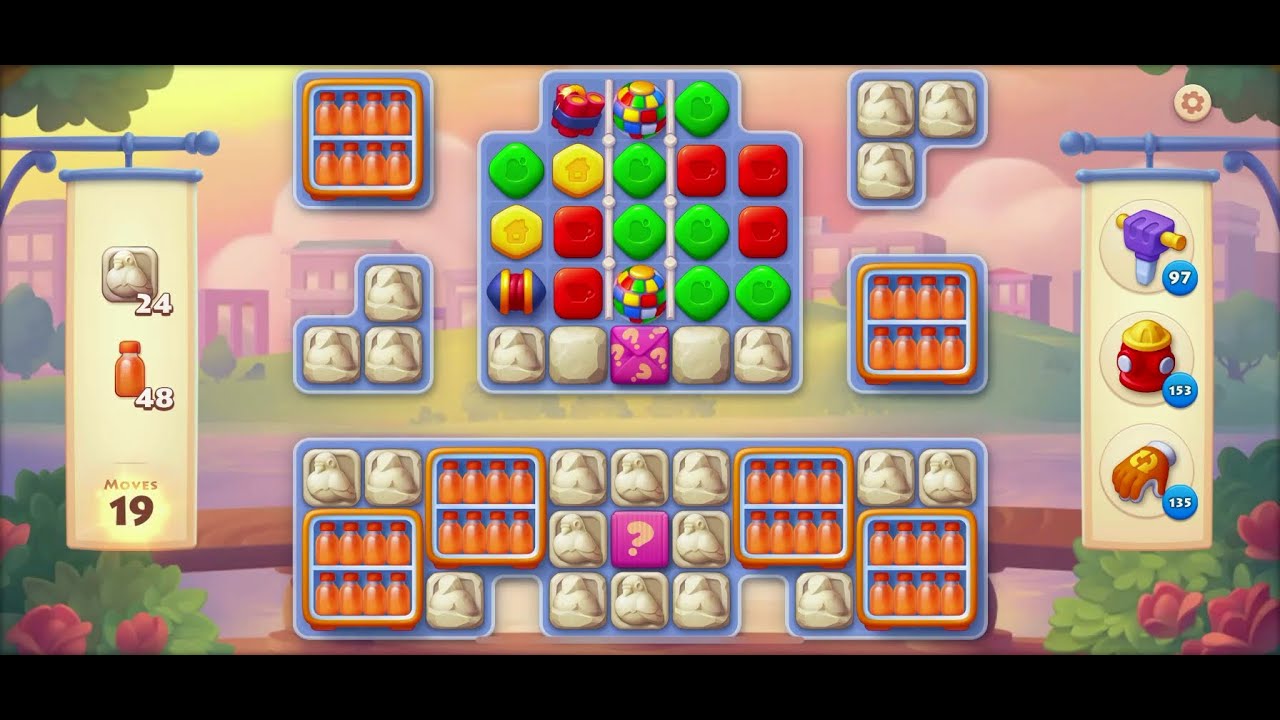 TOWNSHIP Colorful Puzzle Match -3 game level # 1800 - YouTube