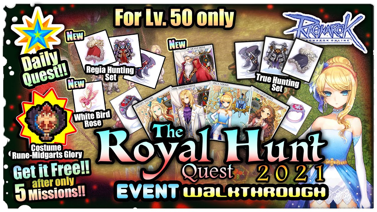 iRO - The Royal Hunt Quest 2021 - Event Walkthrough ☆ LUCKY STAR - YouTube
