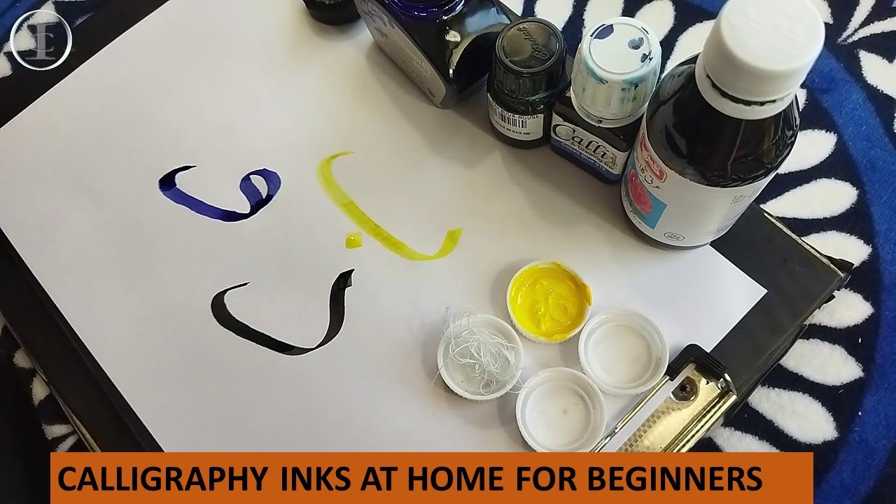 How to prepare Calligraphy Inks for beginners/ Homemade Calligraphy ...