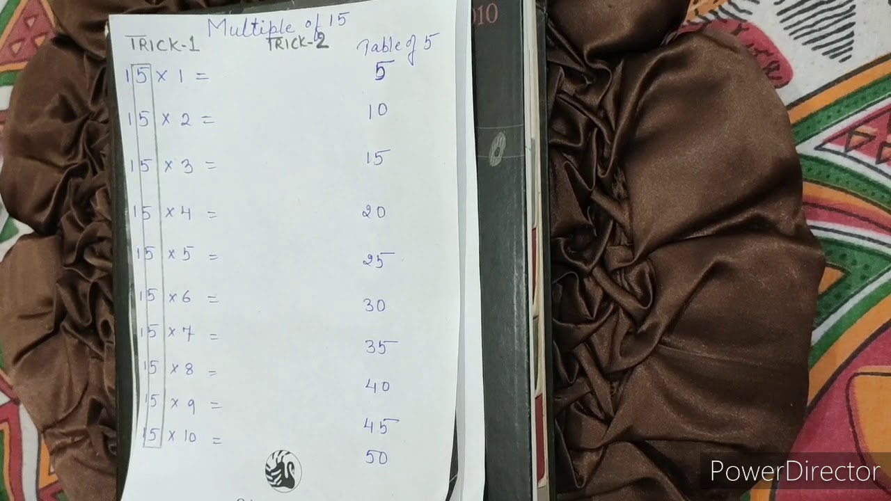 Trick to learn table of 15 - YouTube