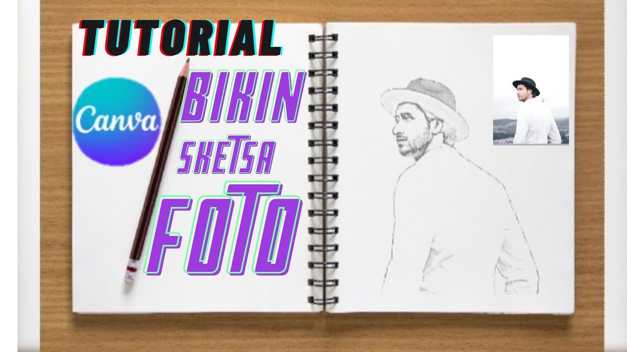 Tutorial merubah foto menjadi sketsa pensil - YouTube