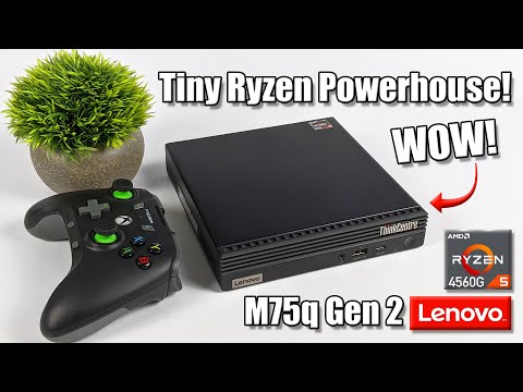 A Tiny Ryzen Powerhouse! M75q Tiny Gen 2 Review 4650G It Can Game!