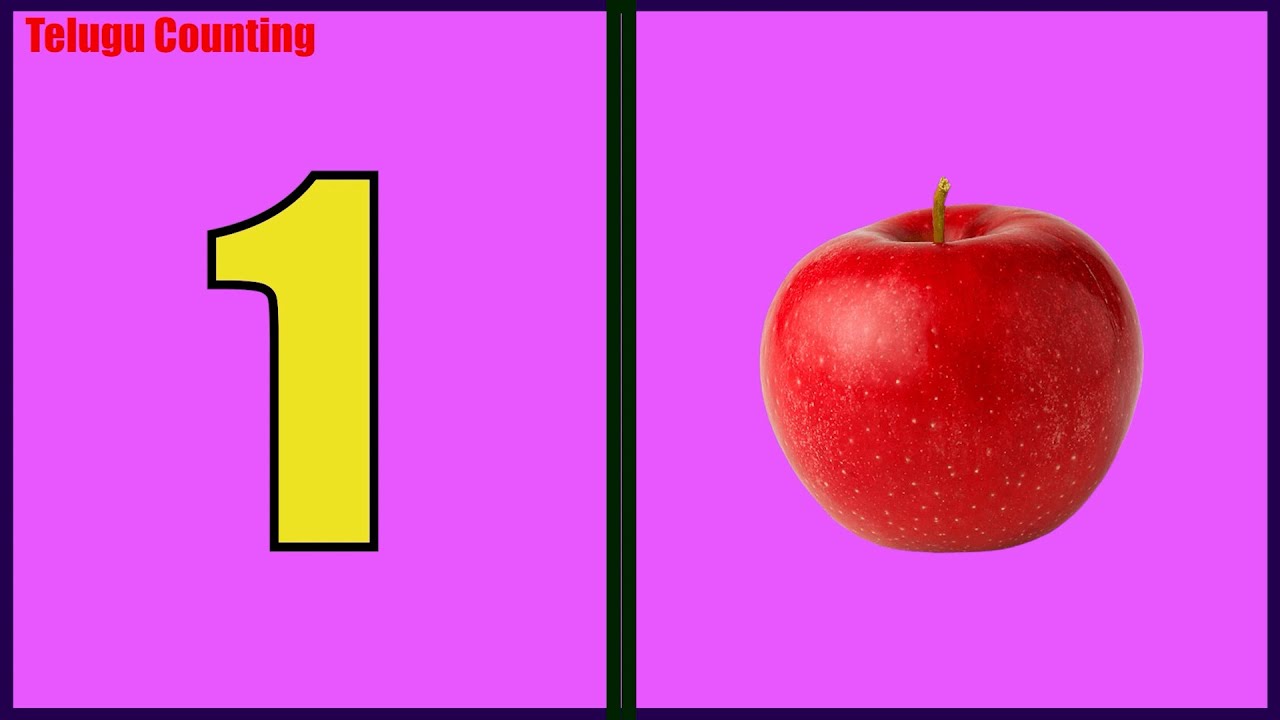 How to write Ankelu 1 to 10 in telugu Amkelu - vati perlu : Counting ...