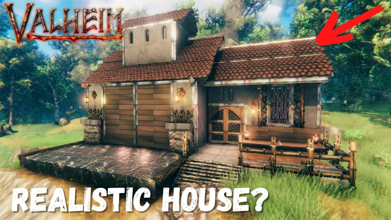 I Tried To Build A Realistic House In Valheim | Time-Lapse - YouTube
