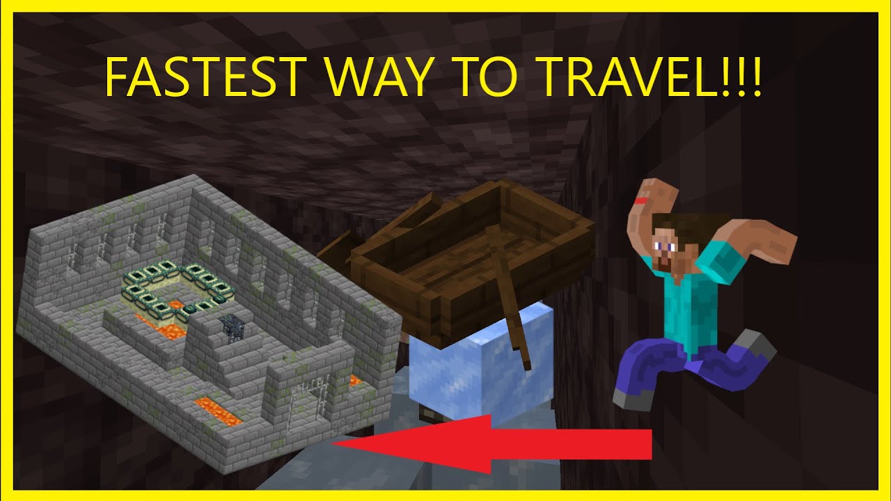 Fastest Most Efficient Way to Travel in Survival!! | Minecraft Java ...