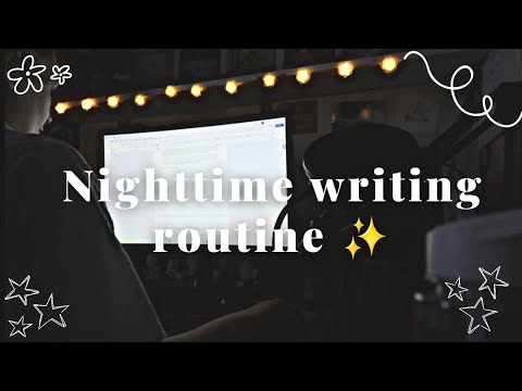 my nighttime writing routine 📖 | evening routine vlog ️ - YouTube