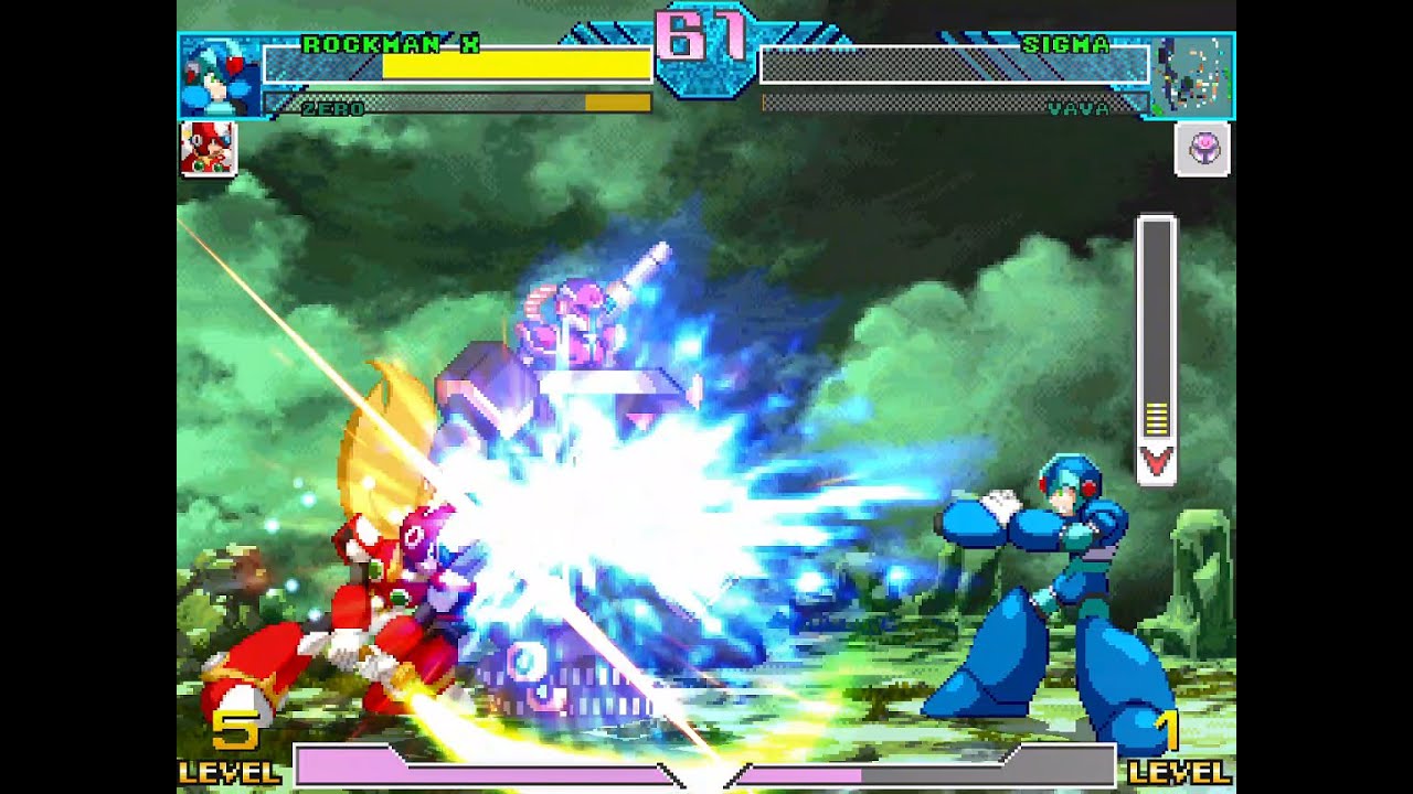 X & Zero(Rockman(Megaman)) vs Sigma & VAVA(Vile) - YouTube