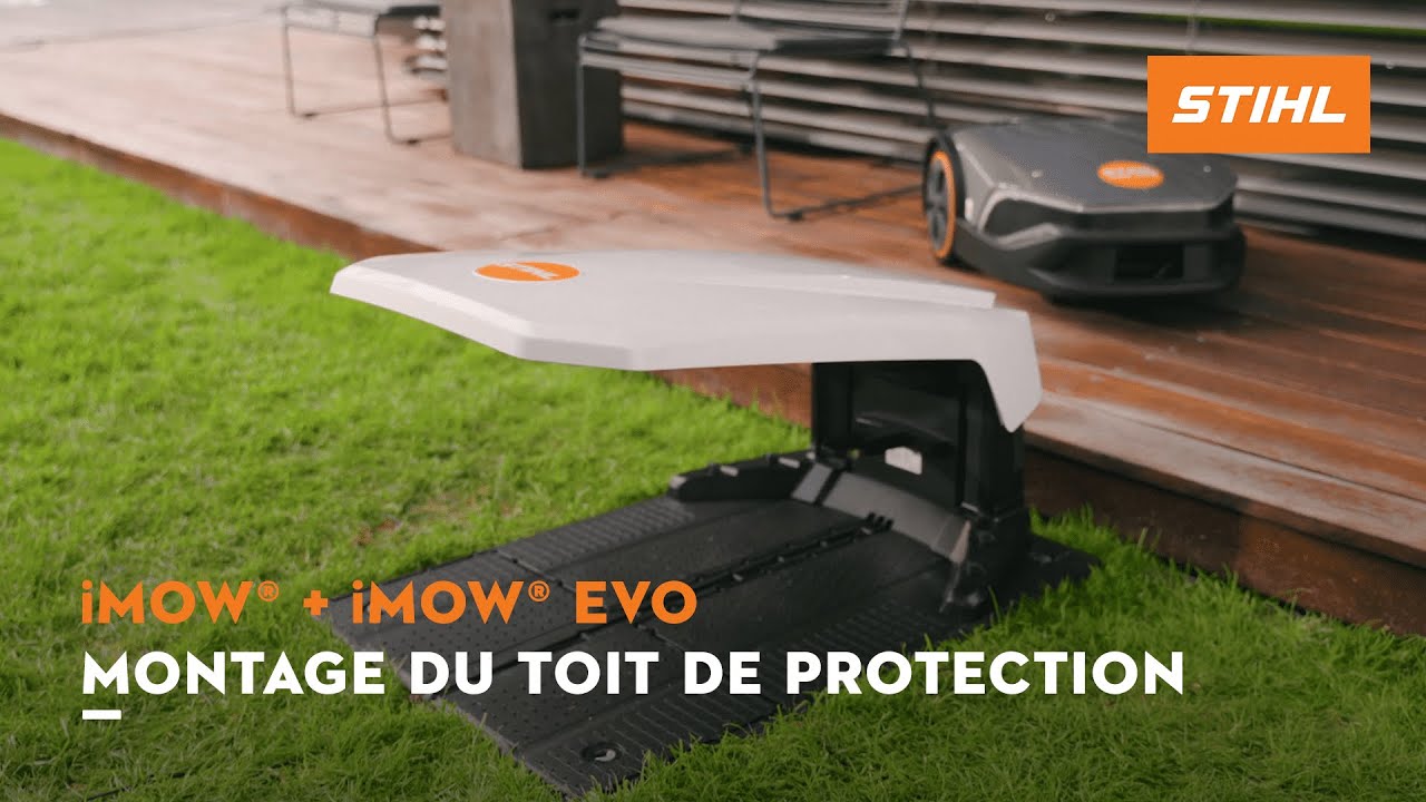 Robot tondeuse STIHL iMOW® | Montage du toit de protection - YouTube