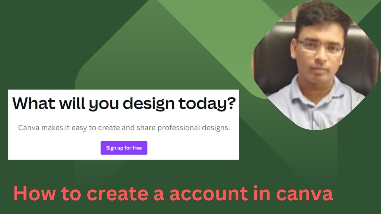 How to create a account in canva. - YouTube