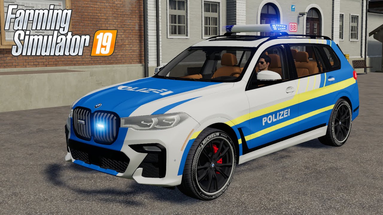 FS19 - 2019 BMW X7 M50i - LUXURY POLICE POLIZEI CAR MOD for Farming ...