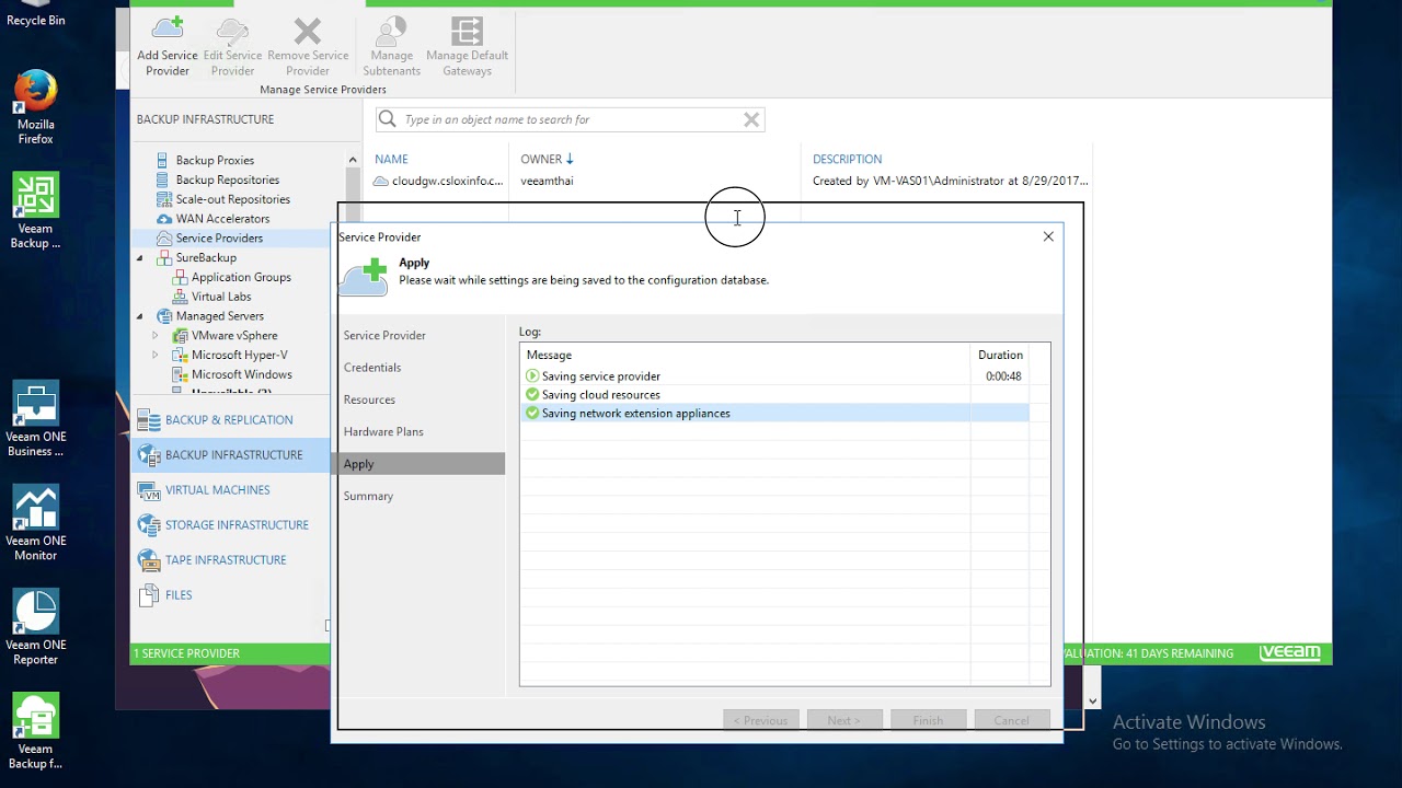 Initial VCC Account to Veeam Backup & Replication portal - YouTube
