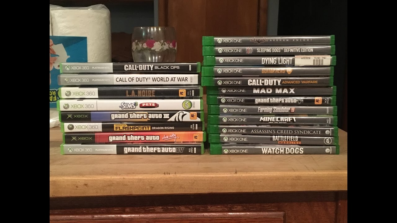 my xbox game collection! - YouTube