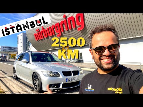 34 Plaka ile 2500 km Almanya Nurburgring pistine 34 saatlik yolculuk - Ring Yolunda