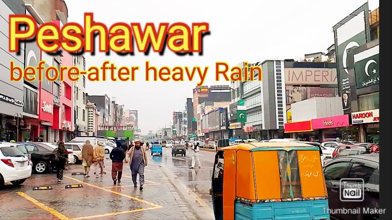 Peshawar before and after rain - YouTube