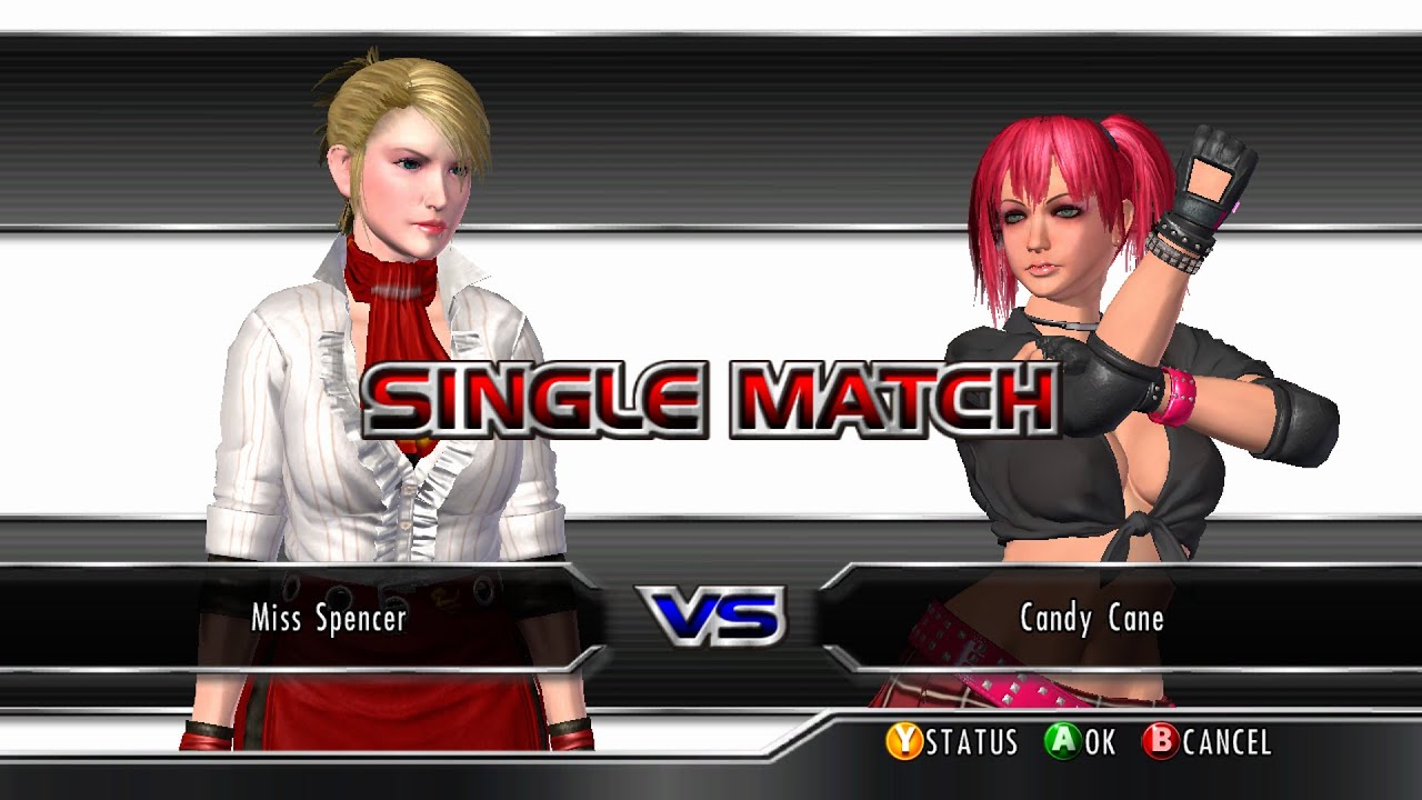 Rumble Roses Candy Cane Vs Miss Spencer - YouTube